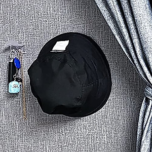 Hat Hooks for Wall Adhesive,Hat Racks for Baseball Caps Standing with 2 Small Hooks, Hat Rack Display Hat Holder Cap Hangers Organizer for Boys Room (12pack-Clear)