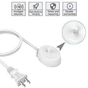 for Oral B Electric Toothbrush Replacement Charger Power Cord Supply Inductive Charging Base Model 3757 Portable Environmental ABS for Travel