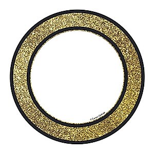 Carson Dellosa – Gold Glitter Dots Colorful Cut-Outs, Classroom Décor, 36 Pieces