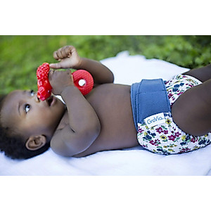 GroVia Reusable Hybrid Baby Cloth Diaper Hook & Loop Shell (Marsala)