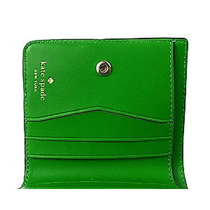 Kate Spade New York Staci Colorblock Small L-Zip Bifold Wallet in Verona Green Multi