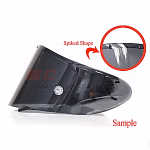 MC MOTOPARTS Helmet Pinlock Pin Visor Shield Chrome Fire Red For CWR-F Shield X14 X-Fourteen Helmet