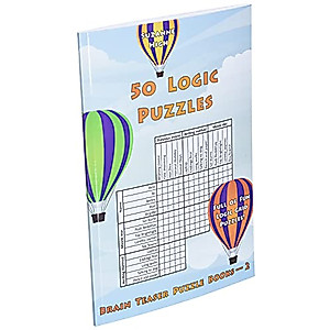 50 Logic Puzzles: Full of Fun Logic Grid Puzzles! (Brain Teaser Puzzle Books)