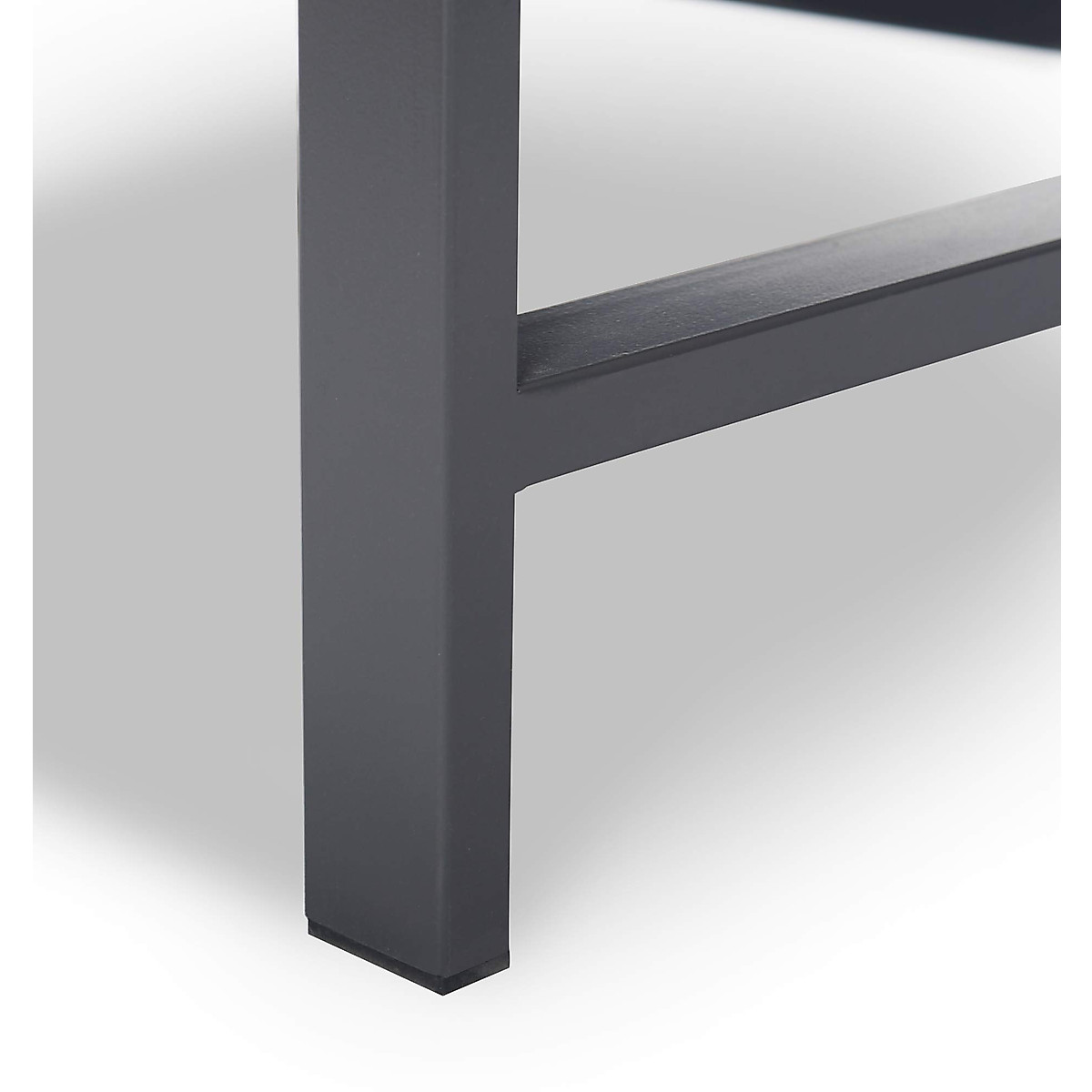 Tommy Hilfiger Russell AccentChair, Medium-Soft Pillow Back, Mid-Century Modern & Industrial Armchair, Comfortable LoungeChair for Living Room, Bedroom, or Office, Gray Square Metal Frame in Linen