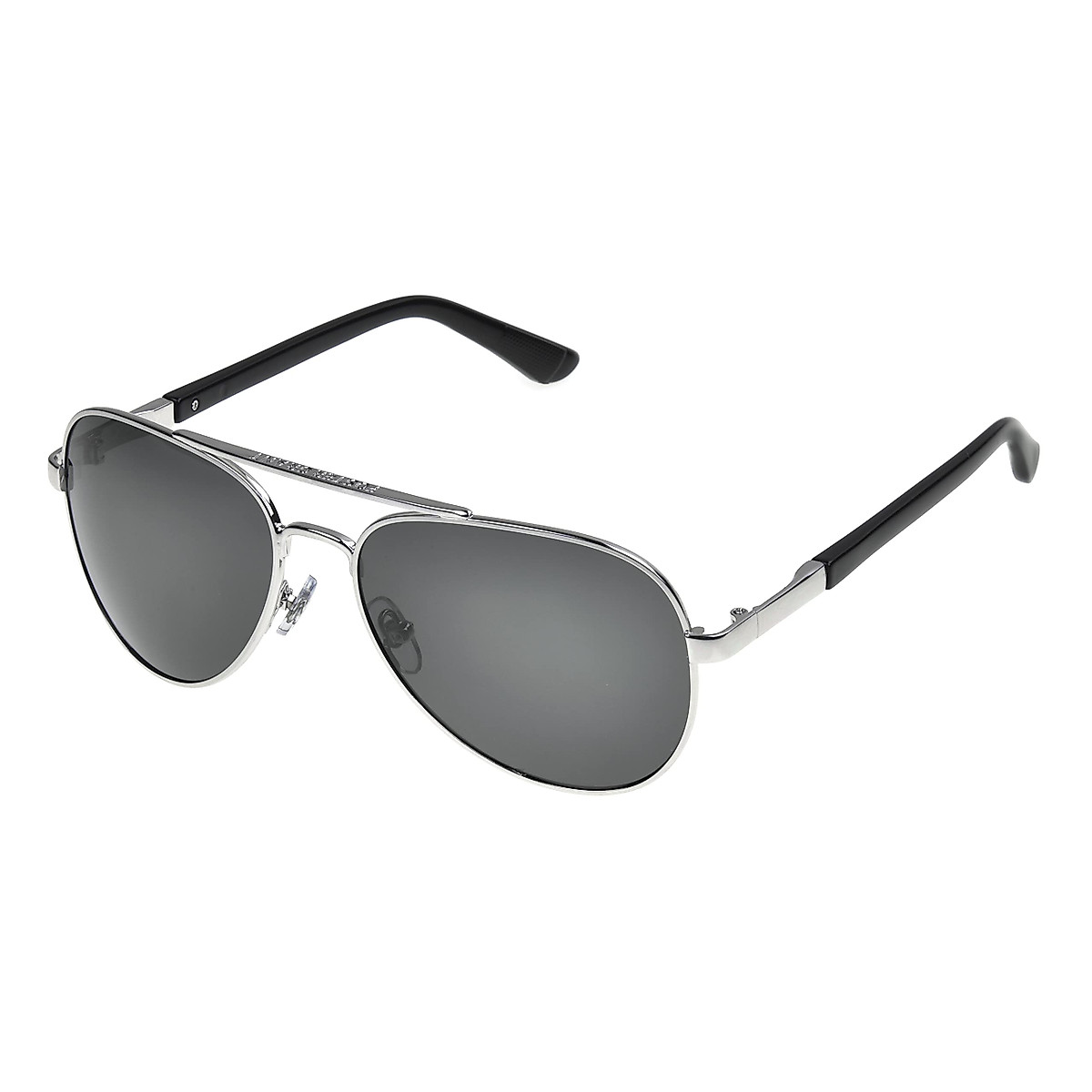 Foster Grant Mens Trupolar 05 Sunglasses, Silver, 64mm US