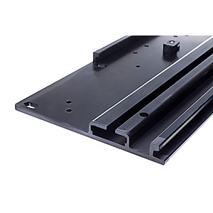 MotorGuide 8M0095973 Universal Quick-Release Bracket Top Plate for Electric Trolling Motors — Aluminum — Black