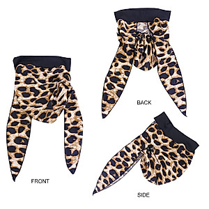 Pre Tied Head Scarves 3 Packed Slip On Beanies Chemo Covers Cap for Women (D6-Long Strap-3 Packed)