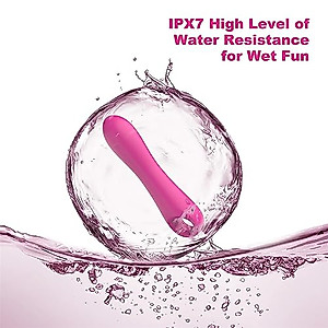 Adult Toys G Spot Dildo Vibrator - NSBAN Mini Vibrating Dildos with 10 Powerful Vibrations Modes, Anal Clitoris Finger Vibrators for Travel Sex Toy for Womens Sexual Toy(Pink)