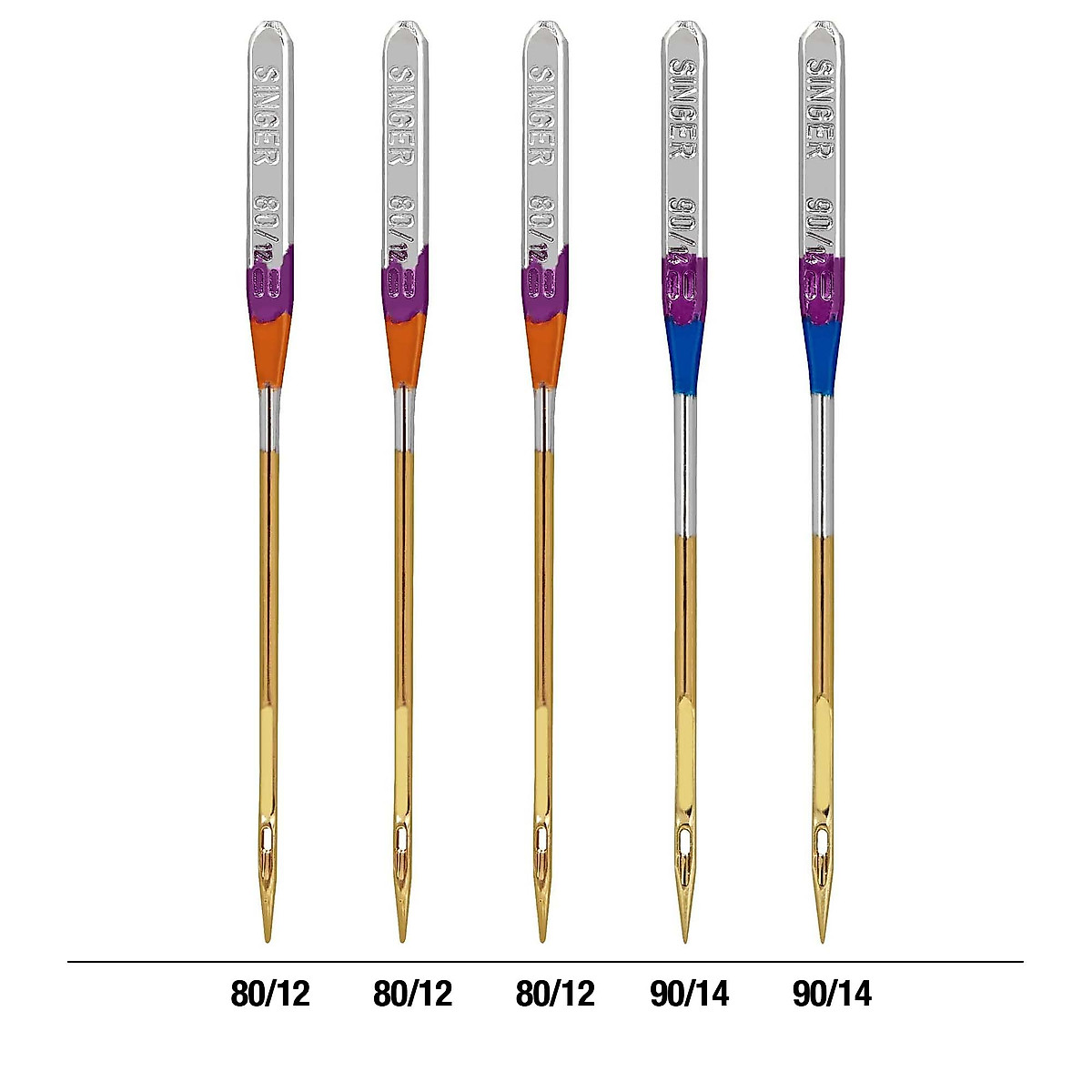 Singer Titanium Universal Quilting Machine Needles, 2-Pack