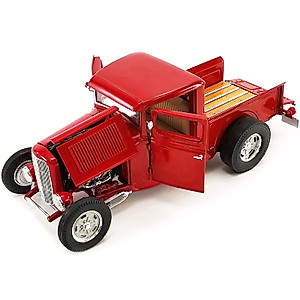 1932 Hot Rod Pickup Truck Red Limited Edition to 1722 Pieces Worldwide 1/18 Diecast Model Car by Acme A1804100