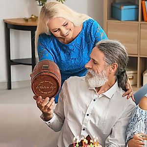 LIGHTEN LIFE 61st Birthday Gifts for Men Women 16oz,1963 Beer Glass in Barrel Box,Funny 1963 Pint Glass for 61 Years Old Dad,Friend,61st Beer Gift for Men,61st Birthday Decorations