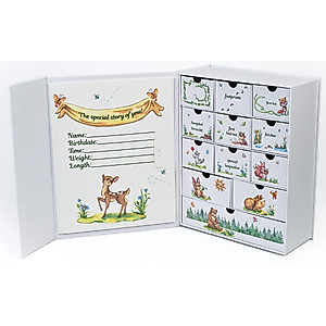 Large Baby Keepsake Box – Mother's Day, Baby Shower, Newborn Gift, New Mom, Baptism, Pregnancy, Baby Boy/Girl – Baby Milestone Box - Baby Memories & Special Moment