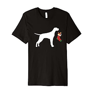 English Pointer Christmas Stocking Stuffer Dog Premium T-Shirt