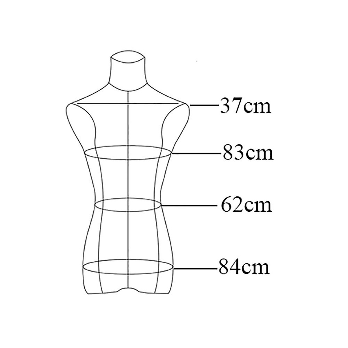 Mannequin Tailors Dummy Dressform Female Dressmaking Dummy Mannequin Hanging Display Fashion Mannequins Dressform Mannequin (#5 )