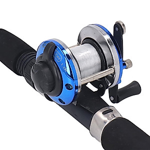 Ice Fishing Rod Kit, 50cm Ice Fishing Rod Kit Carbon Fiber Fishing Rod with Reel Hooks Spoon Storage Box Hunting Backpacks for Winter Outdoor