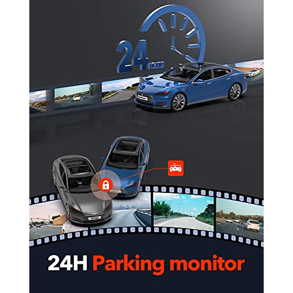 REDTIGER Dash Cam Front Rear, 4K/2.5K Full HD Dash Camera for Cars, Free 32GB SD Card, Built-in Wi-Fi GPS, 3.18” IPS Screen, Night Vision, 170°Wide Angle, WDR, 24H Parking Mode