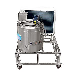 Kolice 30L Commercial Refrigerated Pasteurization Machine, Pasteurizer with Cooling Function for Milk Juice Beer Sterilization Dairy Equipment