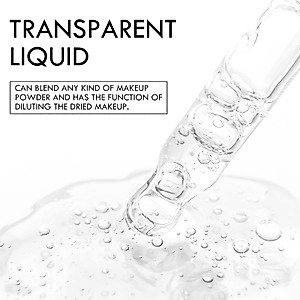 FREEORR 2 Pcs Makeup Mixing Liquid, Turn Eyeshadow into Eyeliner, Prolong Makeup Pigment & Durability, Transparent Make-up Mixing Liquid Drops,Moisturizing Eyeshadow Sealant 10ml*2