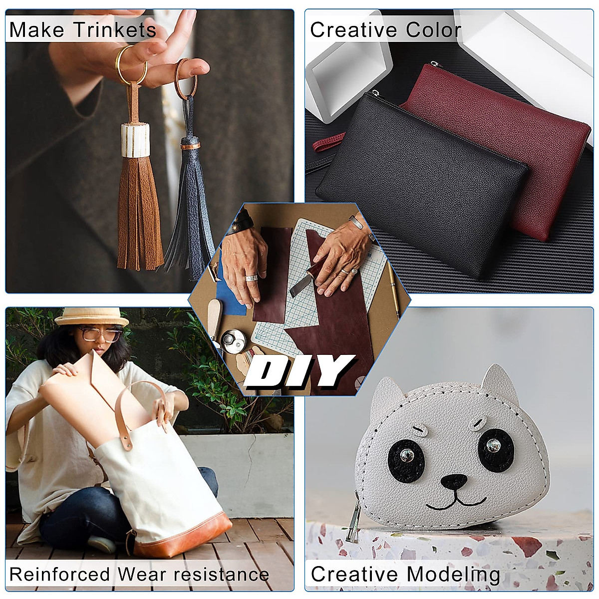 Leather Repair Patch 8×11 inch Strong Adhesive Repair Tape, Anti Scratch Patch for Couch, Sofas, Car Seat, DIY Furniture Upholstery, Handbags, Jackets First Aid Stick On Patch(Black)