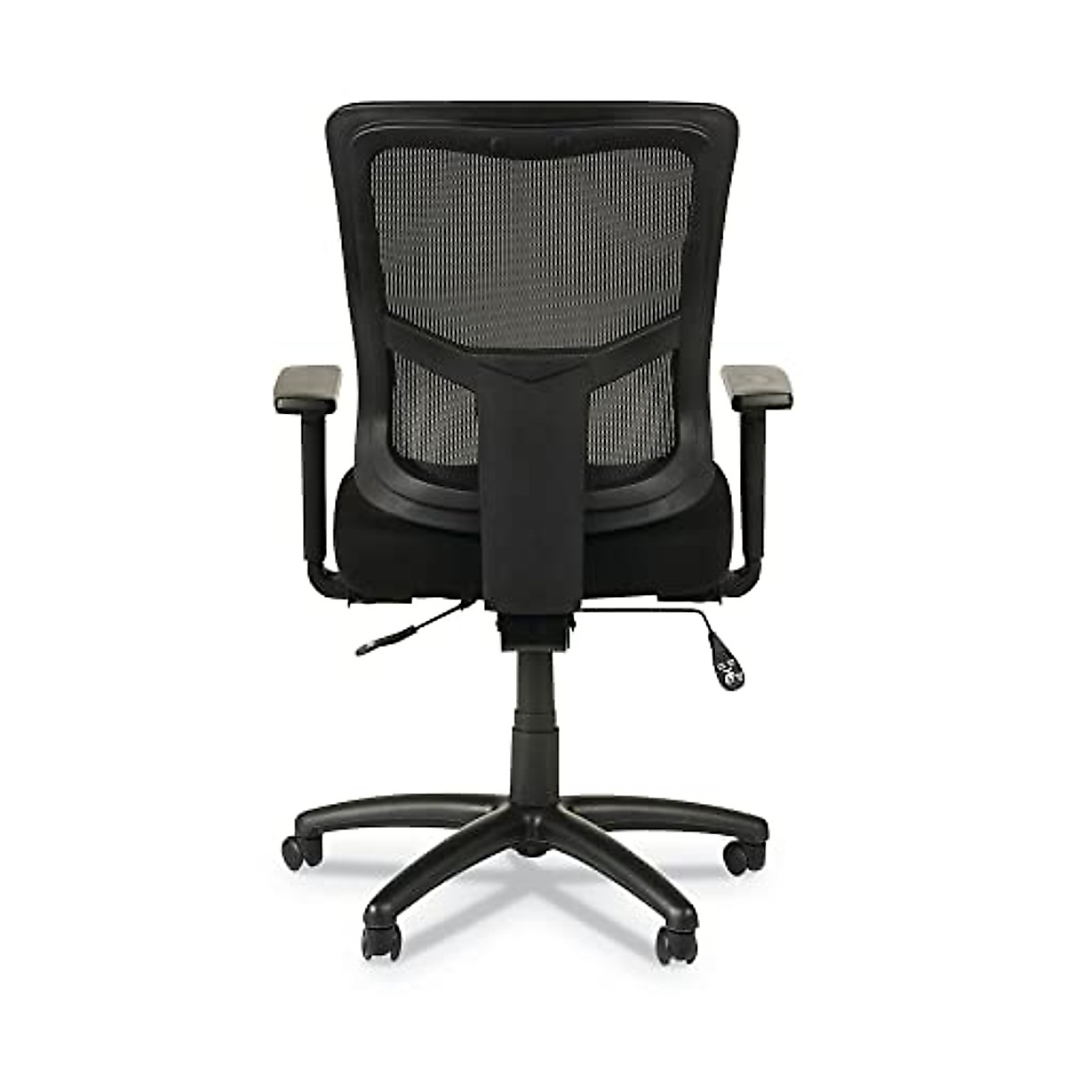 Alera Elusion II Series Mesh Mid-Back Synchro Seat Slide Chair, Supports Up to 275 lb, 17.51" to 21.06" Seat Height, Black