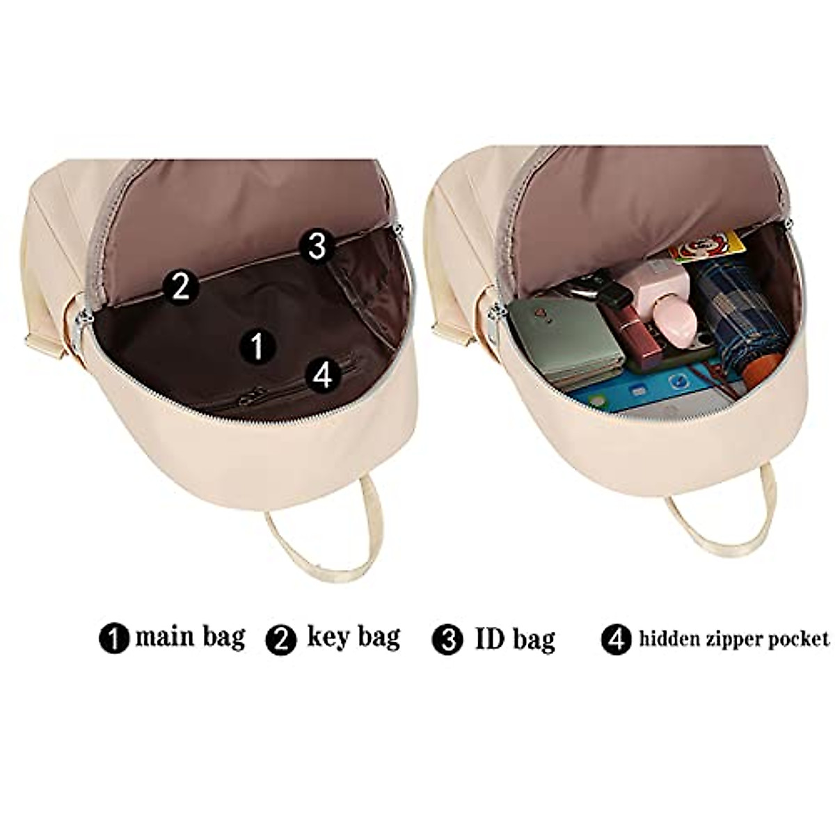 MM&UU Mini Backpack,Water-Resistant Small Daypack,Girls Purse Bagpack,Casual for Womens Adult Kids School Travel,Blue,25x12x31cm