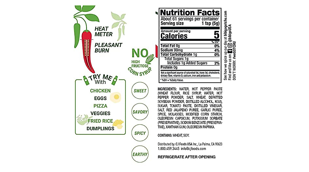 bibigo GOTCHU Extra Spicy Korean Hot Sauce