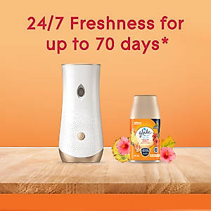 Glade Automatic Spray Air Freshener Refill, Scented Air Freshener for Home and Bathroom, Hawaiian Breeze, 6.2 Oz, 3 Count