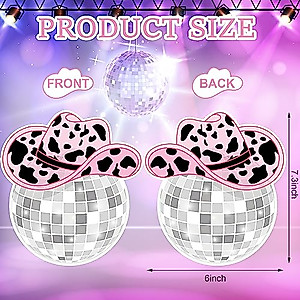 Yeaqee 35 Pcs Cowgirl Party Centerpiece Sticks Table Toppers Western Centerpieces for Tables Disco Cowgirl Western Party Decor for Birthday Party Supplies Disco Bachelorette