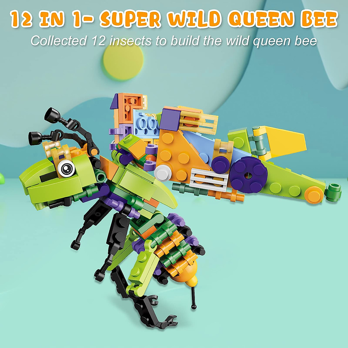 JOYPRO 12 Small Animals Building Blocks Sets for Kids Surprise with 12 in 1 Insect Animal Set Goodie Bags for Birthday Gift, Party Favors, Classroom Prizes (12 Box)