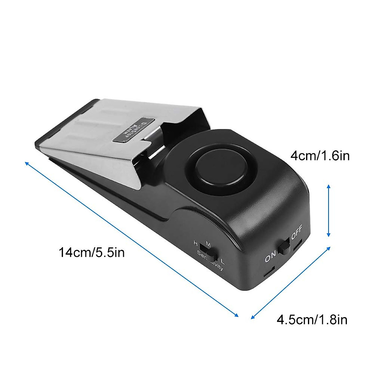 Sonew 120dB Wedge Shaped Door Stop Alarm Home Travel Security System Alert Burglar (Not Included Battery)