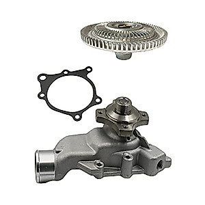 VIPCAR 1088 Engine Cooling Water Pump & Fan Clutch Assembly for Jeep 1999-2004 Grand Cherokee WJ 4.0L Power Tech I6