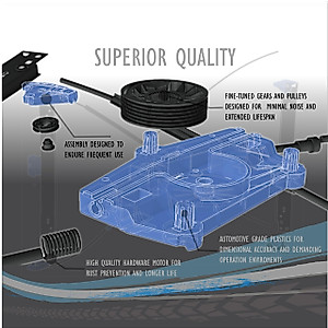 New Front Left Window Regulator Compatible With Toyota Tacoma 2005-2015 2016 2.7L 3.5L 4.0L Pre Runner, SR, SR5, TRD, X-Runner Driver Side 6980204040 69802-04040 85720AE010 85720-AE010 11R123 740-610