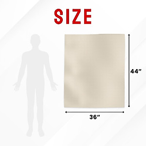 ATMOSURE Faraday Fabric (44" x 36") — 5G & EMF Blocker — Faraday Cage Electromagnetic Radiation Protection from 5G Cellular Signal, EMF, WiFi, Bluetooth, GPS — DYI Faraday Cage EMF Shield WiFi Jammer