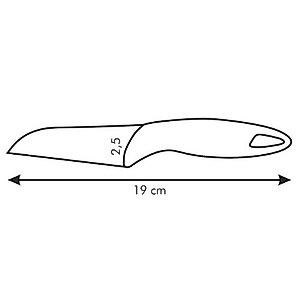 Tescoma Kitchen Knife Cm 8 "Presto, Assorted, 25.7 x 1.5 x 6.5 cm