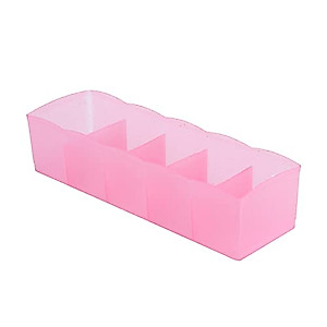 HEMOTON Square Silicone Mold Plastic Storage Box Underwear Drawer Storage Bag Household Products Panties Plastic Underwear Organizer Net Pillow Drying Mesh