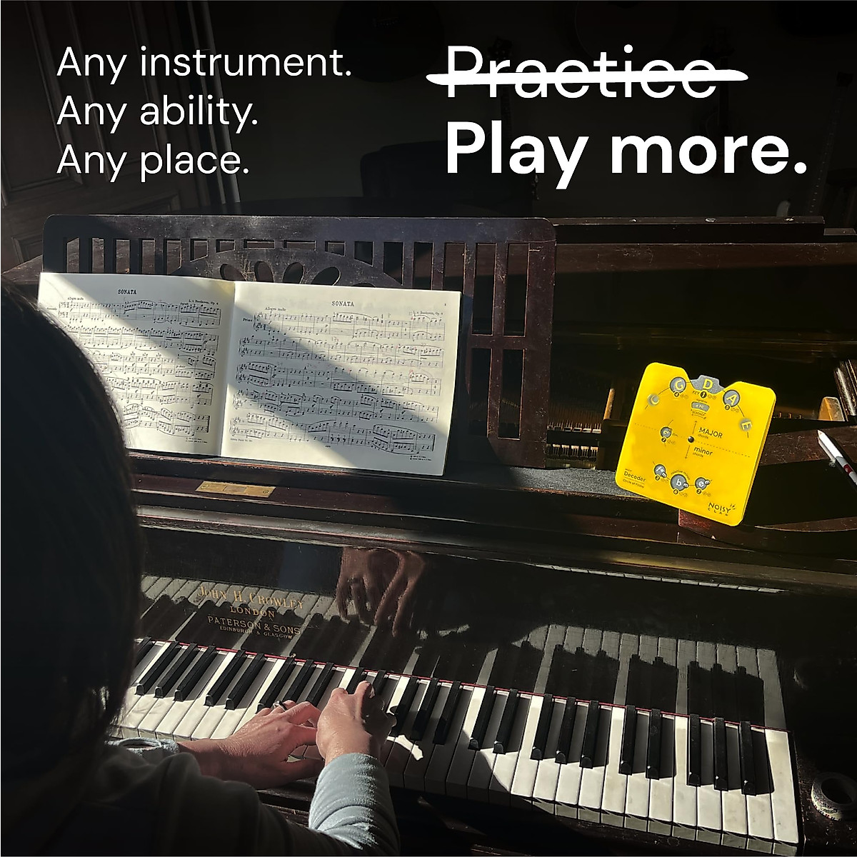 Noisy Clan Circle of Fifths Chord Wheel - All Musical Instruments Edition - Make Music Theory Easy, Learn Keys, Chords and Songwriting. Play More Music, Suitable for All Levels and Instruments