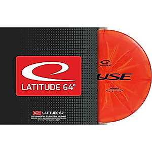 Latitude 64 Retro Burst Fuse Midrange Disc Golf, Beginner Outdoor Games, Midrange Frisbee, 170g +, Stamp Color and Burst Pattern Will Vary, Orange