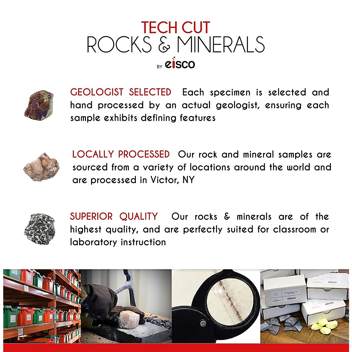 6PK Oolitic Limestone, Sedimentary Rock Specimens - Approx. 1" - Geologist Selected & Hand Processed - Great for Science Classrooms - Class Pack - Eisco Labs