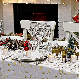 Homemory 12Pack Flameless LED Votive Candles,1.5" x 1.6" Long Lasting Electric Fake Candles, Battery Operated Tealights for Wedding, Table, Romantic Decorations (White Base, Batteries Included)