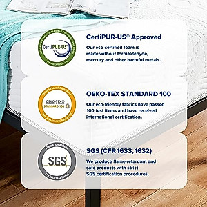 Olee Sleep 10 inch Omega Hybrid Gel Infused Memory Foam and Pocket Spring Mattress (Full)