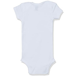 Gerber Unisex Baby 5-Pack Short Sleeve Variety Onesies Bodysuits Short Sleeve White 6-9 Months