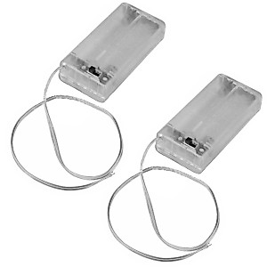 AIMPGSTL 2 AA Battery Holder with Switch, 4PCS 4.5V Battery Holder with Switch, 2X 1.5V AA Battery Holder and Switch