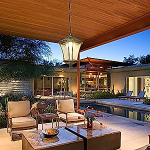 European Wall Light Traditional Aluminum Outdoor Chandelier Garden Villa Courtyard Hanging Light Adjustable Gazebo Home Aisle Corridor Balcony Pendant Lamp Garage Grape Rack Barn Hanging Chain Light