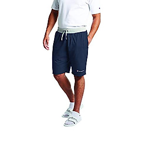 Champion Men's MIDDLEWEIGHT Short, Navy/Oxford Grey, Small