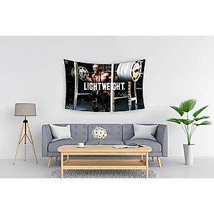 Lightweight Ronnie Coleman flag Tapestries, Workout Wall Tapestry, Gym Wall Hanging Flag 3x5 Feet Banner