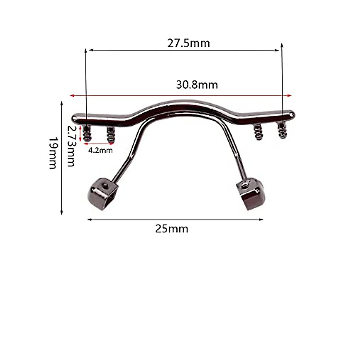 Metal Gun Color Replacement Nose Bridge Eyeglasses Repair, Glass Nose Pads, Screw and Screwdriver for Glass Reading Glasses
