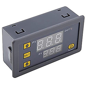 W3230 Digital Temperature Controller, Digital Thermostat, DC 12V 24V 220V LED Thermostat Switch Sensor Meter, Greenhouse Accessories (12V)