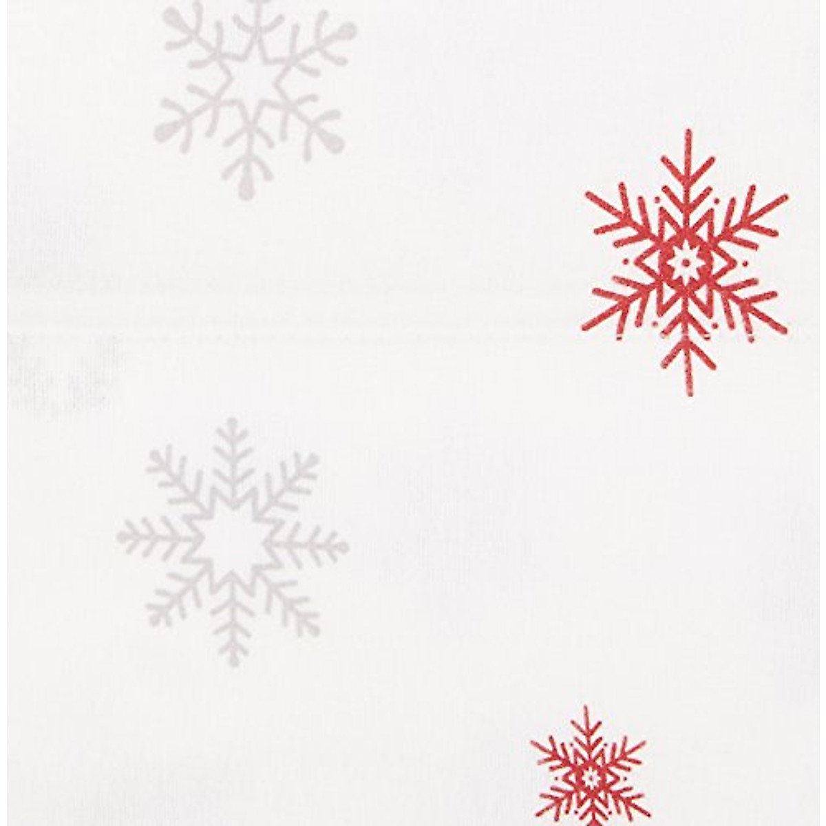 Amazon Brand – Pinzon Cotton Flannel Bed Sheet Set - Queen, Falling Snowflake Merlot