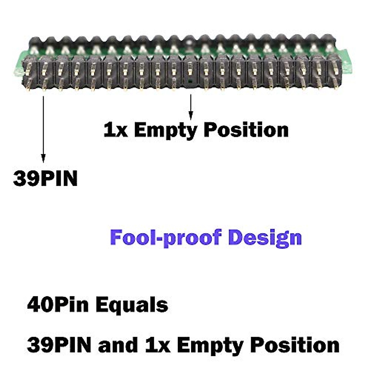 GINTOOYUN IDE 40-Pin Male to Male Hard Drive Adapter,3.5 Inch Desktop PC PATA Port Card for 3.5 Inch IDE Interface Hard Drive