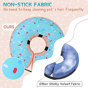 Supet Inflatable Dog Cone Collar Alternative After Surgery, Dog Neck Donut Collar Recovery E Collar for Post Surgery, Soft Dog Cone for Small Medium Puppies Cats